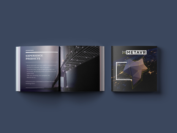 METAVR - Website & Corporate Design für Virtual Reality Produkt